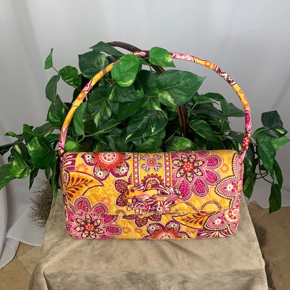 Vera Bradley Floral Print Multi Color Clutch Shoulder… - Gem
